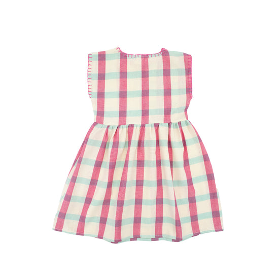Addie Girl Dress in Minty Berry – Folklore Las Niñas